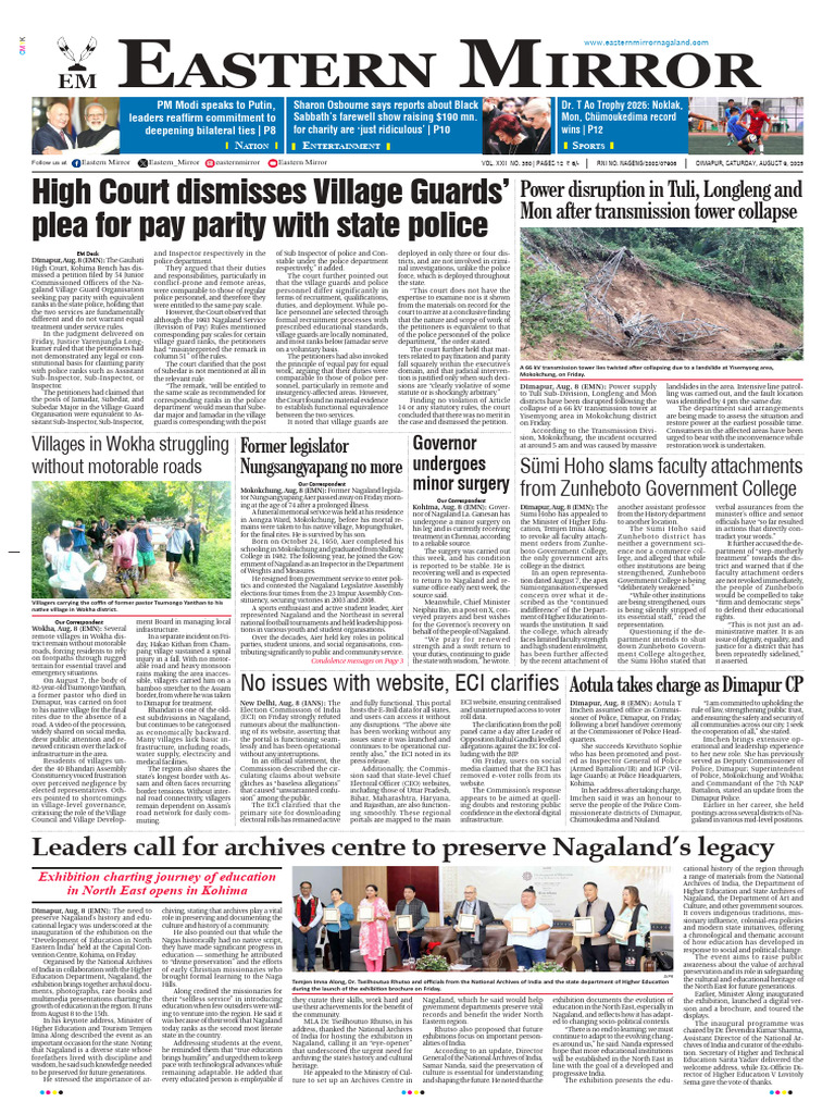 Eastern Mirror August 9, 2025 | PDF | Educational Technology