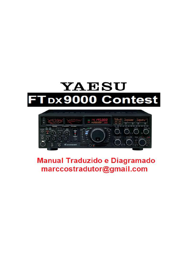 Guia de Operação do FT DX 9000 Contest | PDF | Antena (rádio ...