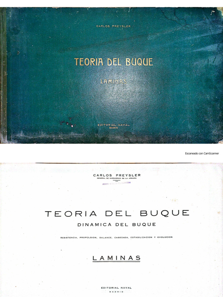 Teoría Del Buque - Laminas - Preysler | PDF
