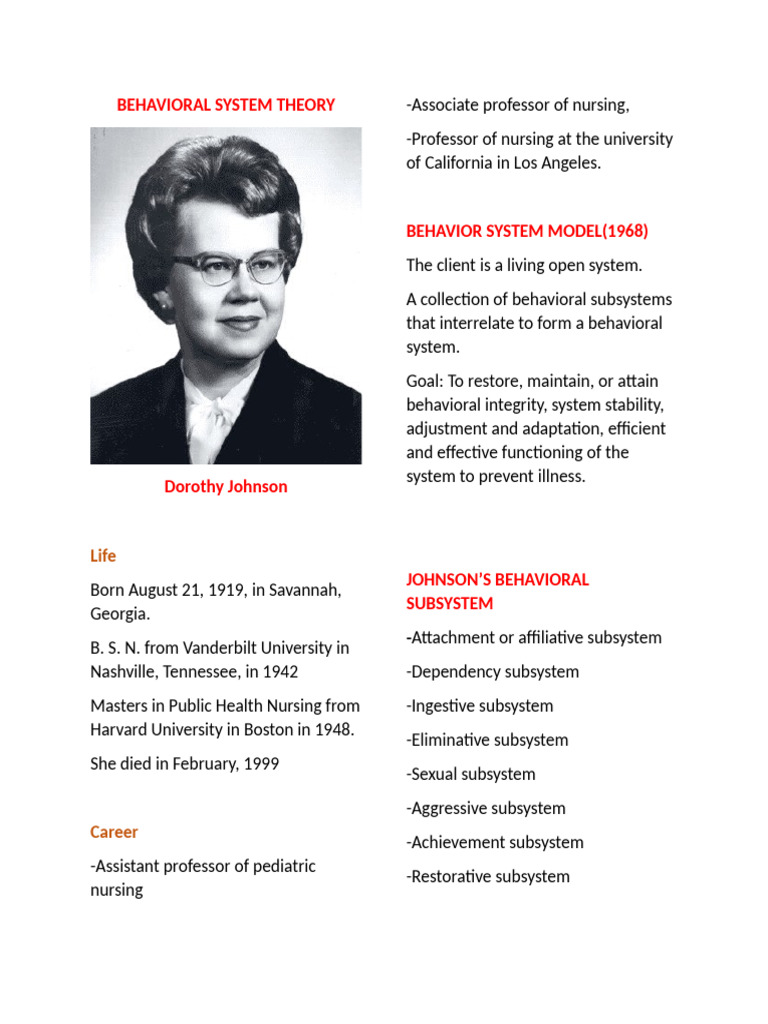 Behavioral System Theory | PDF | System | Psychological Concepts