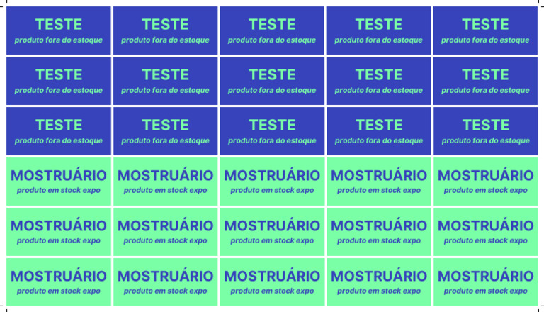 Adesivo - Produto Teste e Mostruário | PDF