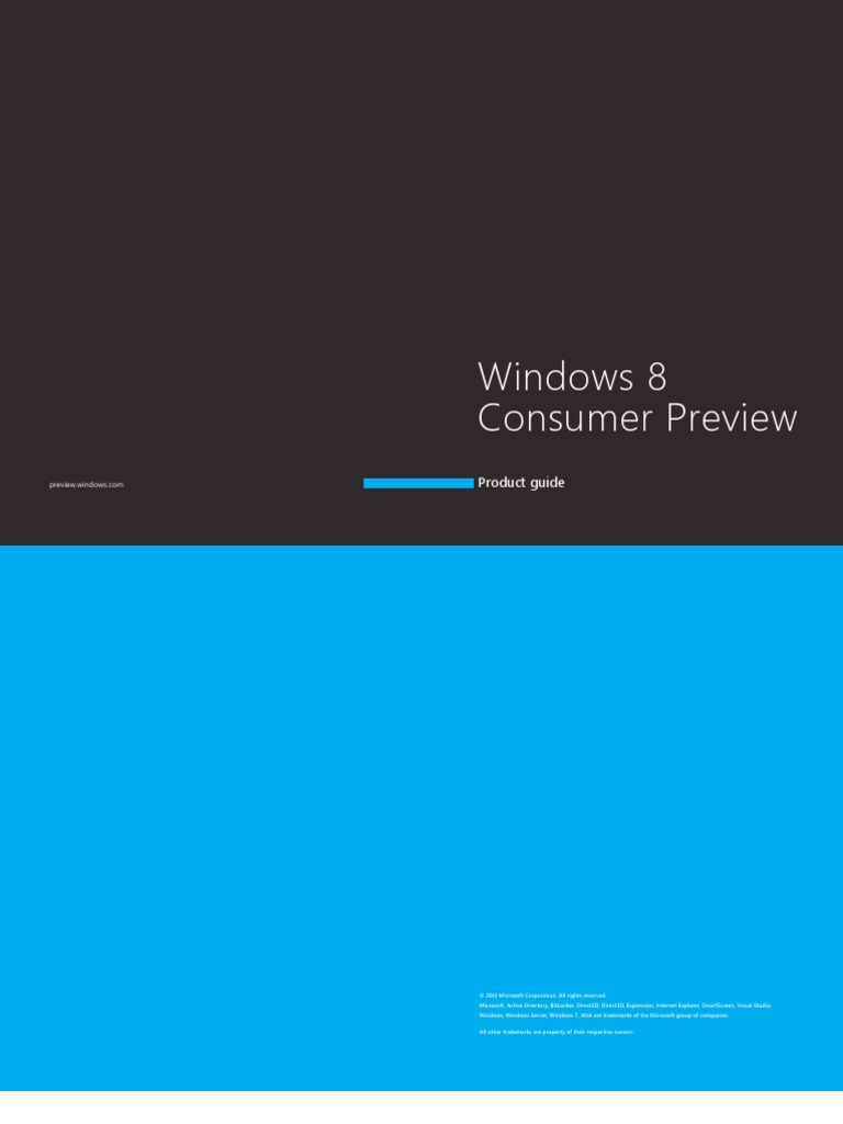 Windows Consumer Preview-Windows8 Guide | PDF