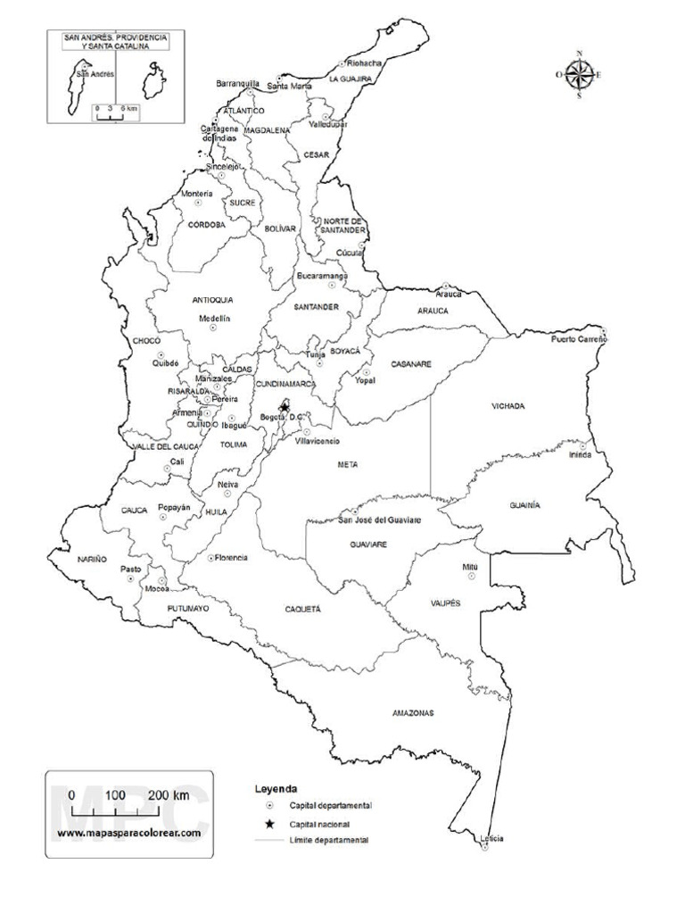 Mapa Politico de Colombia | PDF