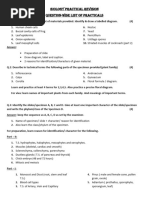 LIST OF PRACTICALS Biology SSC | PDF | Cell (Biology) | Plants
