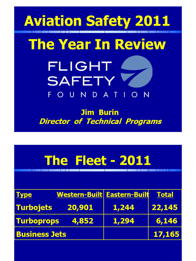 Aviation Safety Report 2011 Summary | PDF | Airlines | Aircraft