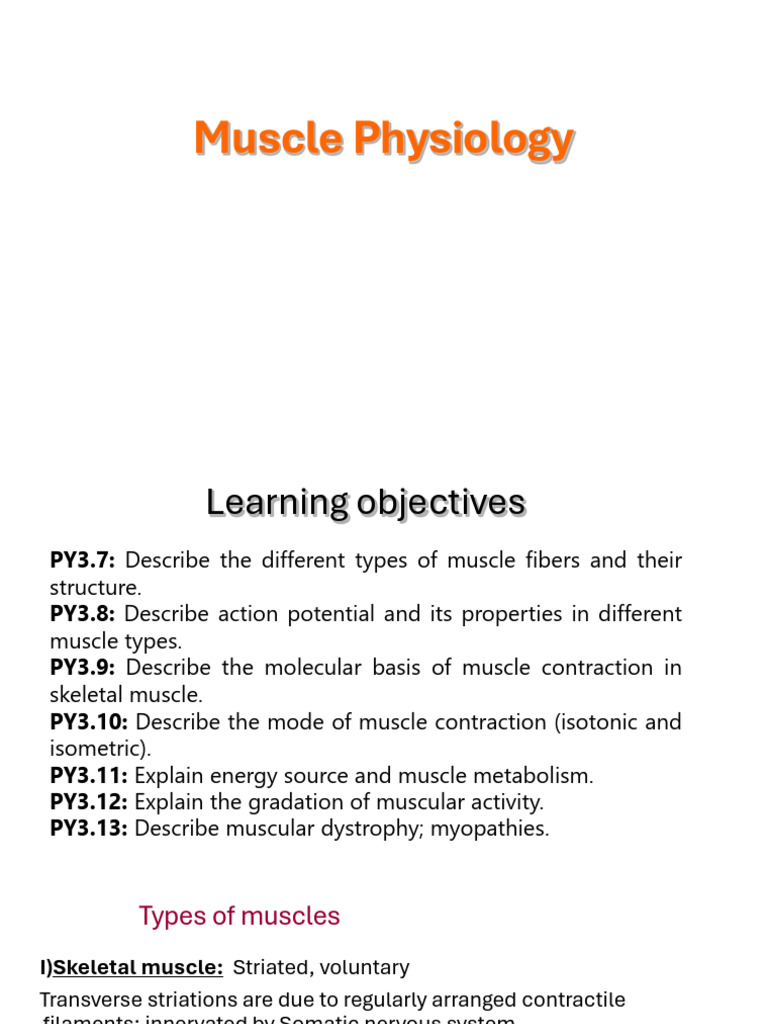 Skeletal Muscle Physiology | PDF | Muscle Contraction | Skeletal Muscle