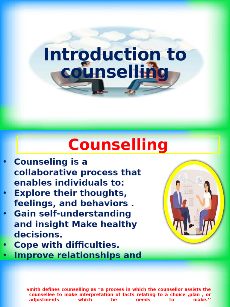 Introduction to Counseling Process | PDF | Counseling Psychology ...