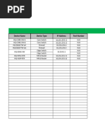 Network Device Documentation Template | PDF | Gateway ...