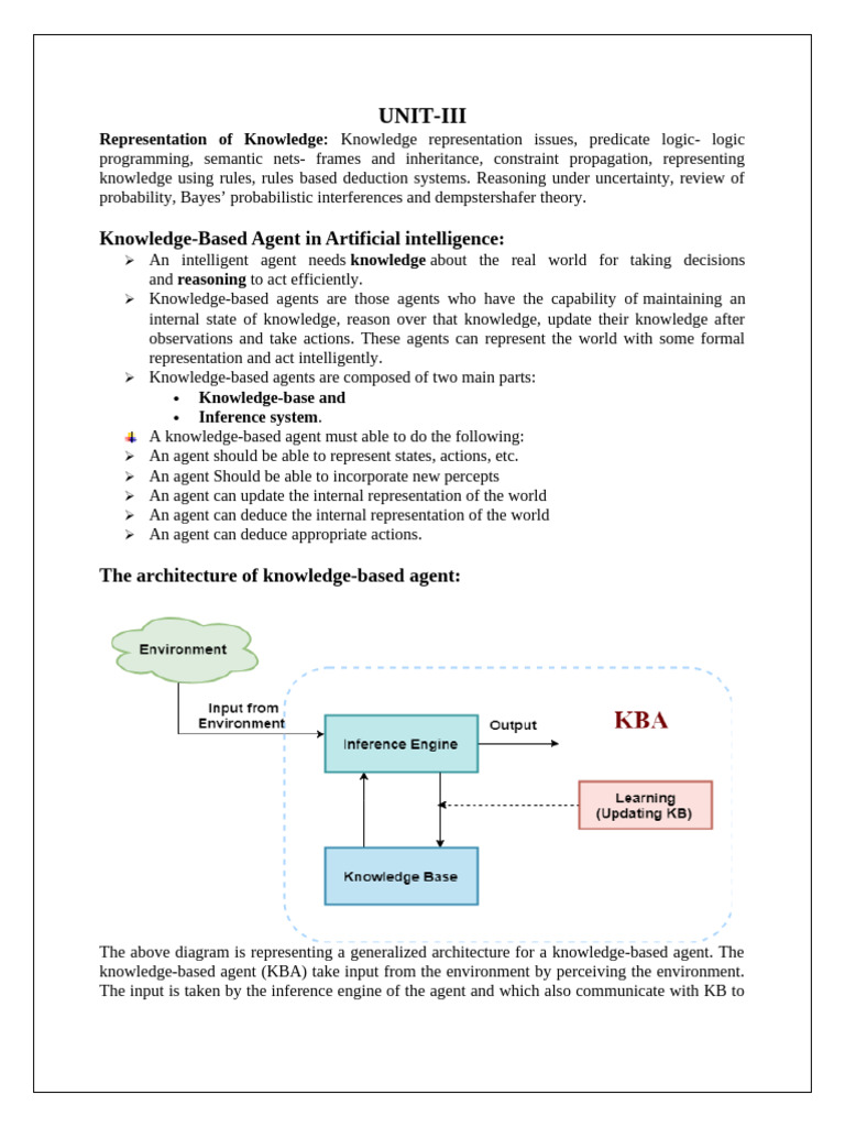 knowledge unit -3 | PDF | Bayesian Network | Logic
