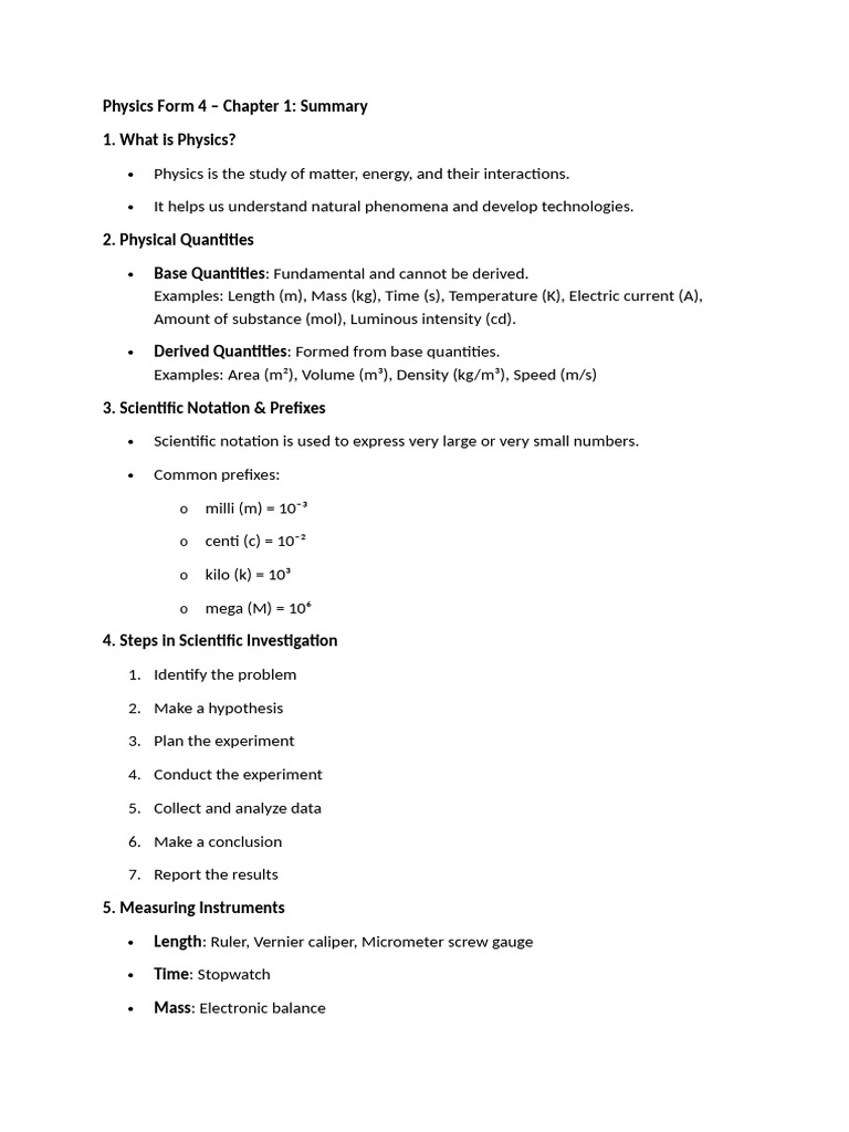 Physics Form 4 | PDF