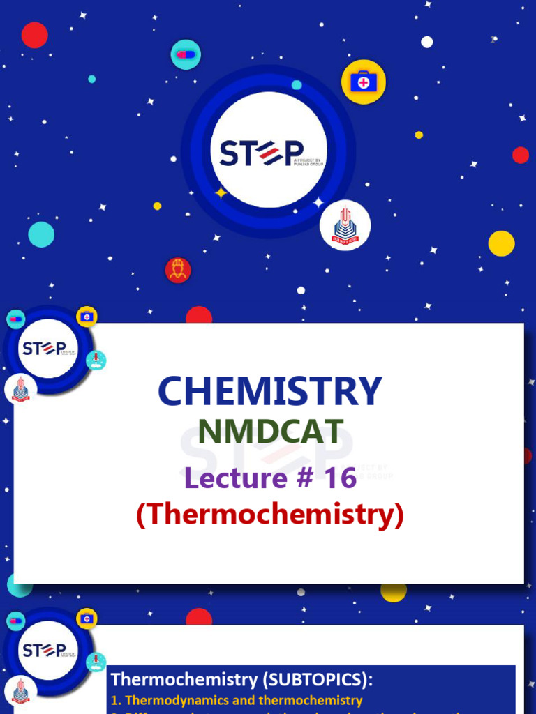 Lecture # 16 (Thermochemistry) | PDF | Enthalpy | Chemical Reactions