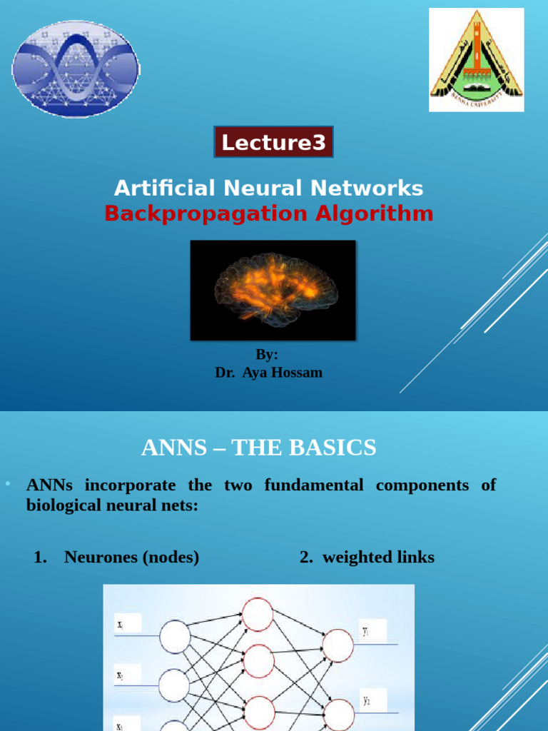 Lecture (4) Backpropagation | PDF | Statistical Classification | Applied Mathematics