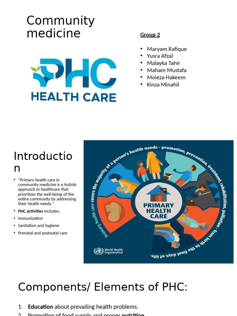 Primary Health Care in Community Medicine | PDF | Health Sciences ...