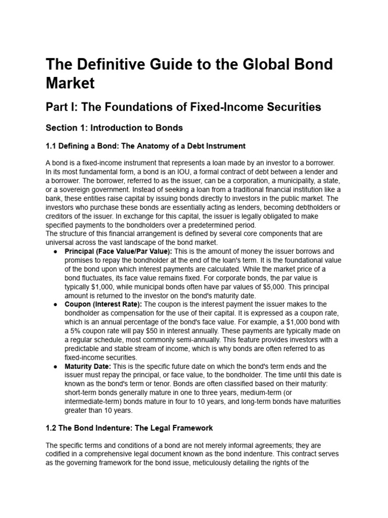Understanding Bonds and Their Role | PDF | Bonds (Finance) | Bond ...