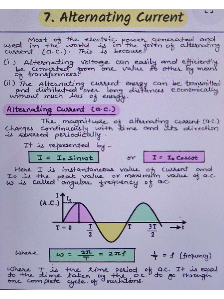 Alternating Current Pdf