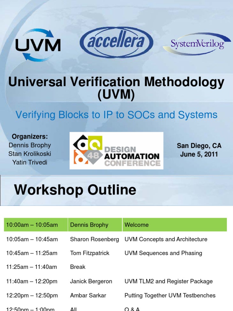 UVM Presentation DAC2011 Final | PDF | System On A Chip | Command Line ...
