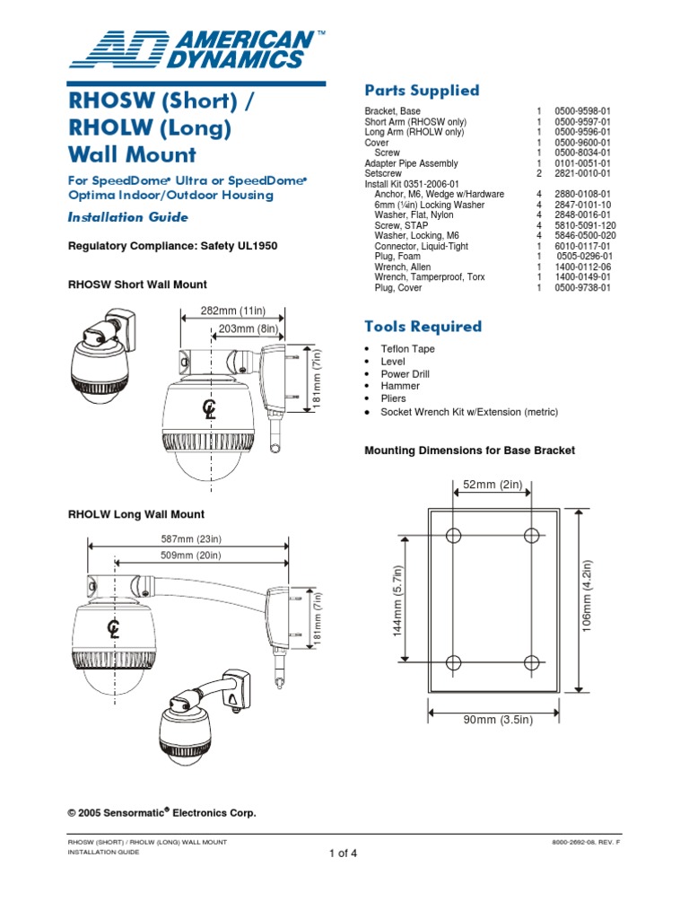Rholw Instal Guide | PDF | Electrical Connector | Screw