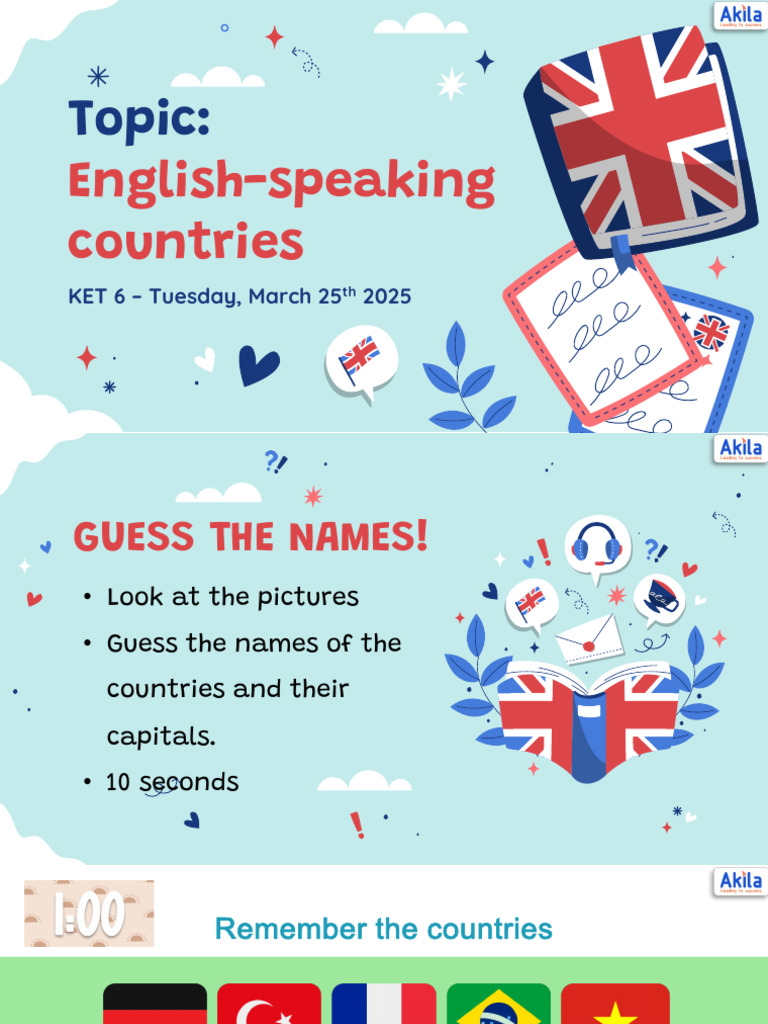 Capitals of English-Speaking Countries | PDF | Linguistics