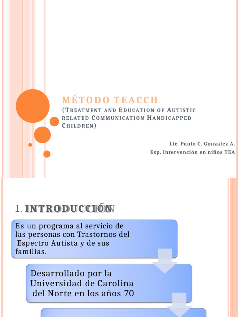 Taller Del Modelo Teacch | PDF | Autismo | Aprendizaje