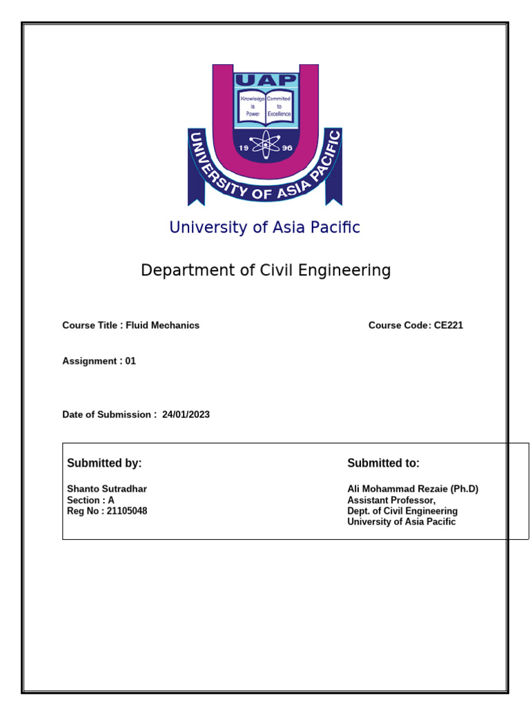 LAB - REPORT - FINAL - COVER - PAGE - FOR - Trnsportation Lab1 | PDF