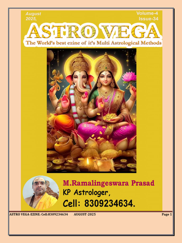 August AstroVega 2025 | PDF | Planets In Astrology | Muscular Dystrophy