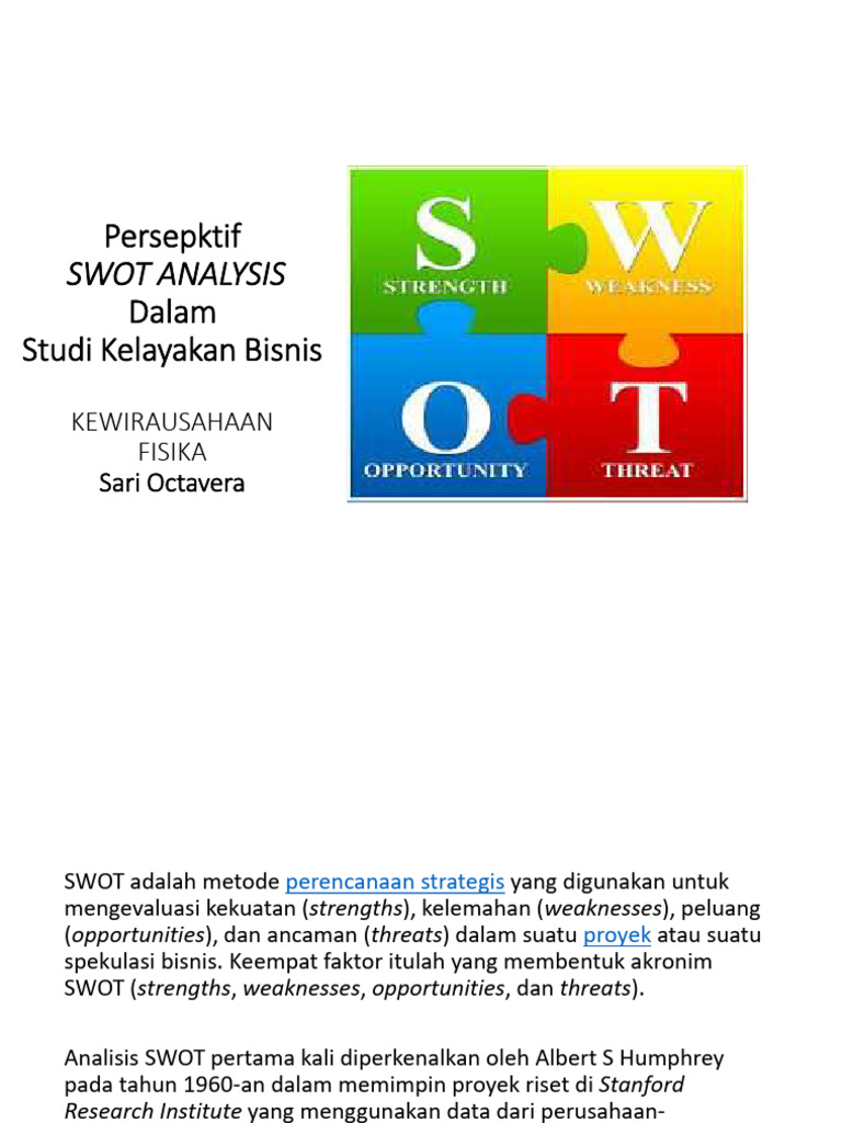 Analisis SWOT dalam Kelayakan Bisnis | PDF