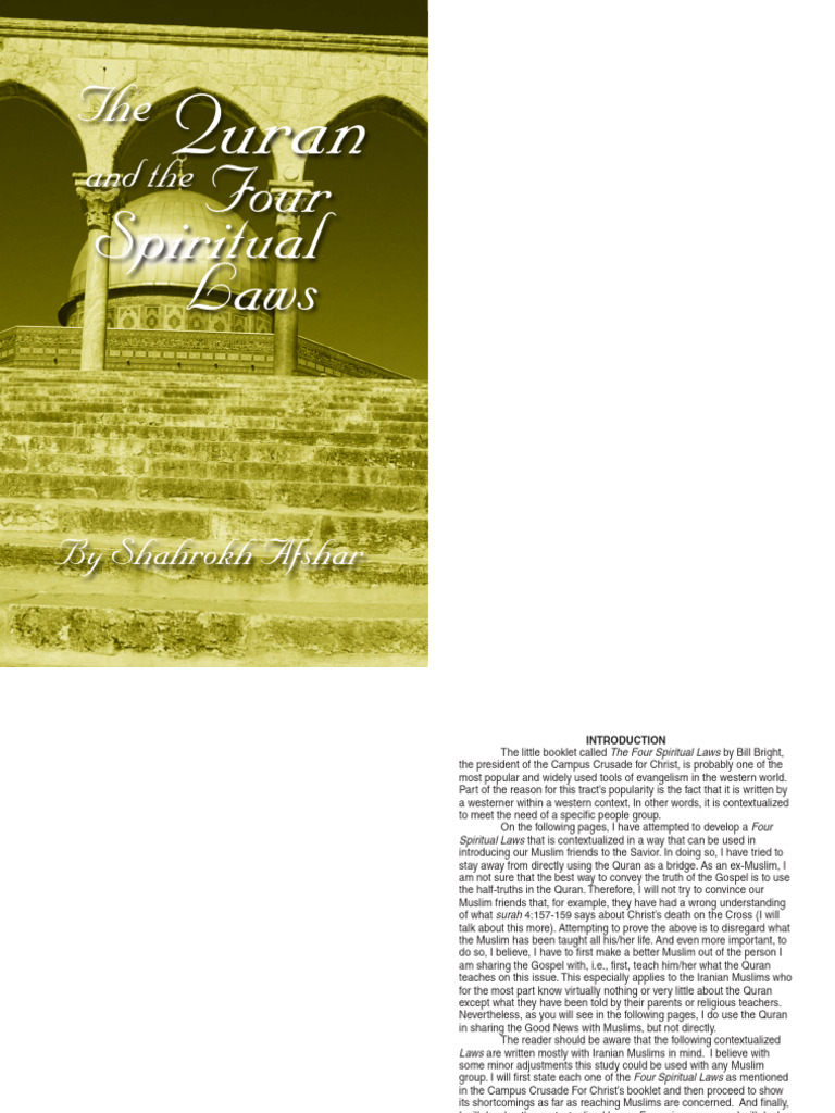 Contextualizing Four Spiritual Laws for Muslims | PDF | Jesus | Quran