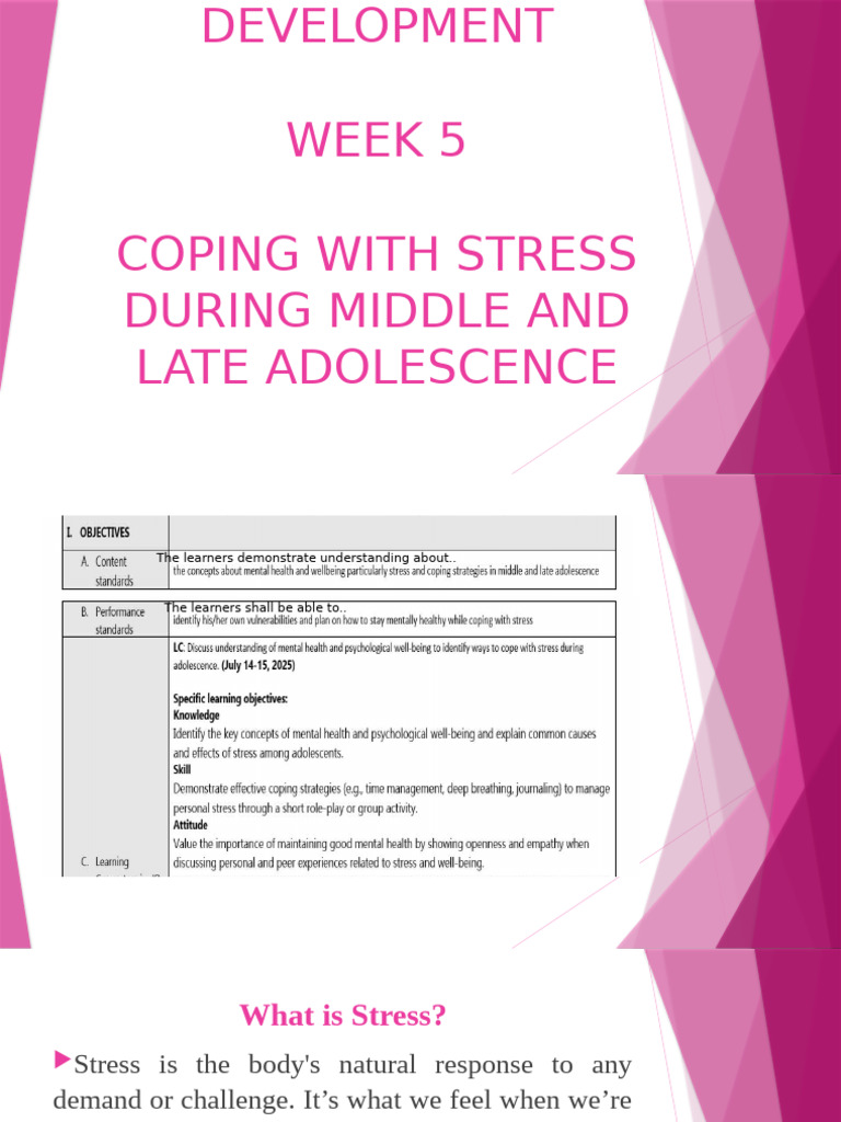 Official PPT in Perdev Module 4 Stress | PDF | Relaxation (Psychology ...
