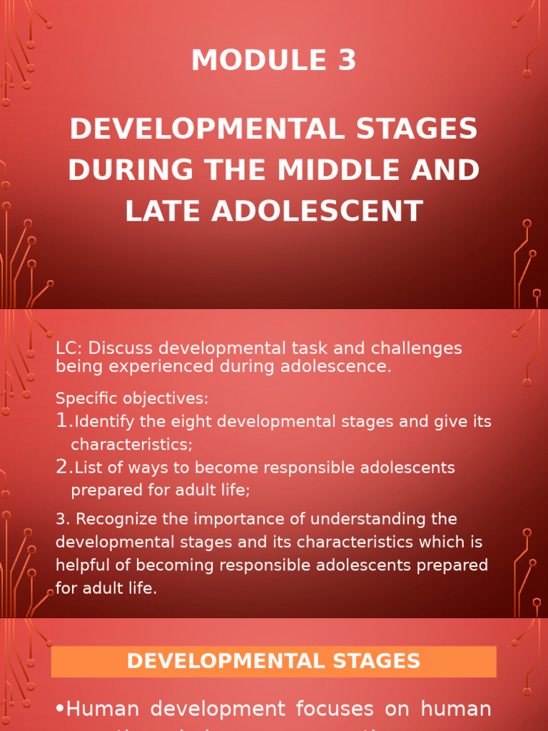 Official PPT in Perdev Module 3 | PDF | Developmental Psychology | Adolescence