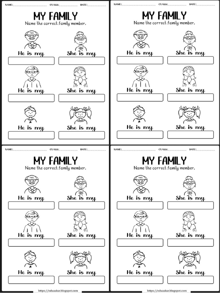 My Family Members and Names | PDF