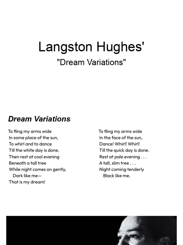 Langston_Hughes__Dream_Variations | PDF | Poetry | Poetics