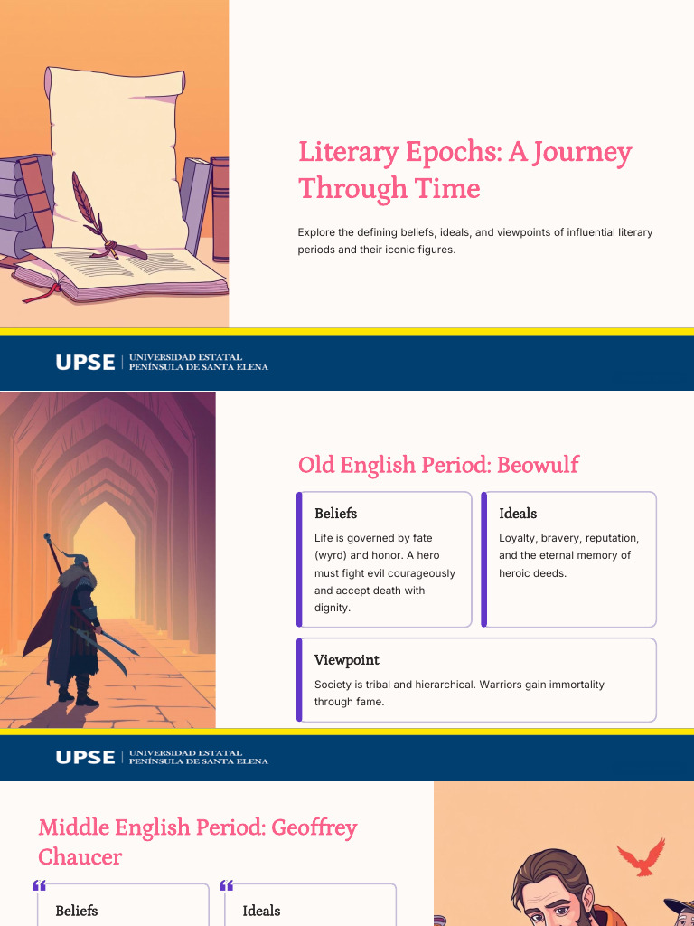 Literary Epochs a Journey Through Time | PDF | Satire | Reason