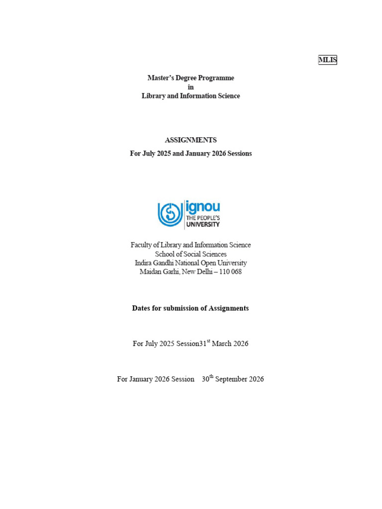 Mlis Assignment 2025 PDF | PDF | Methodology | Information