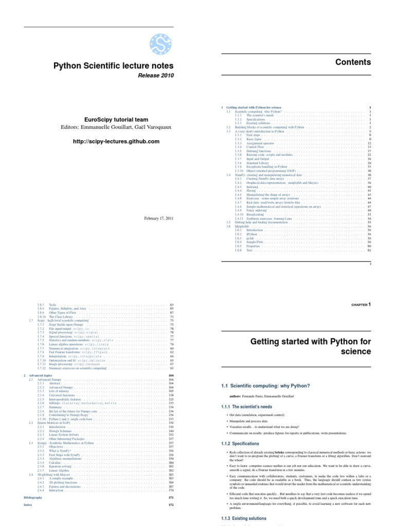 Python Scientific Pdf Parameter Computer Programming Python