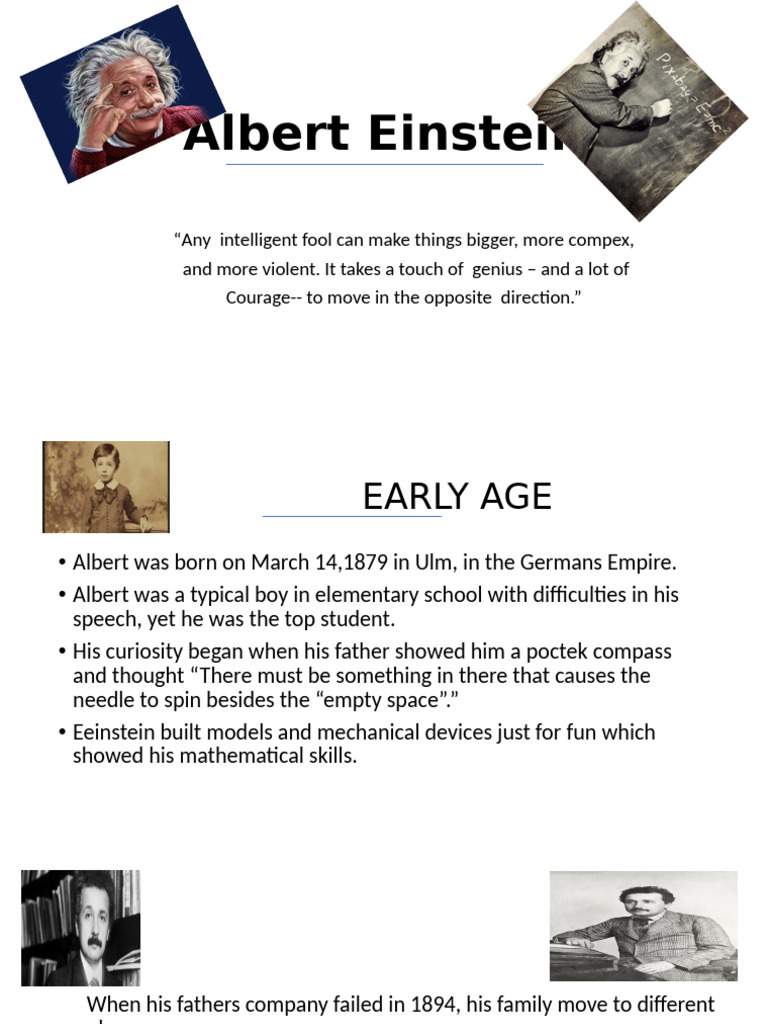 Albert Einstein: Life and Achievements | PDF | Albert Einstein ...