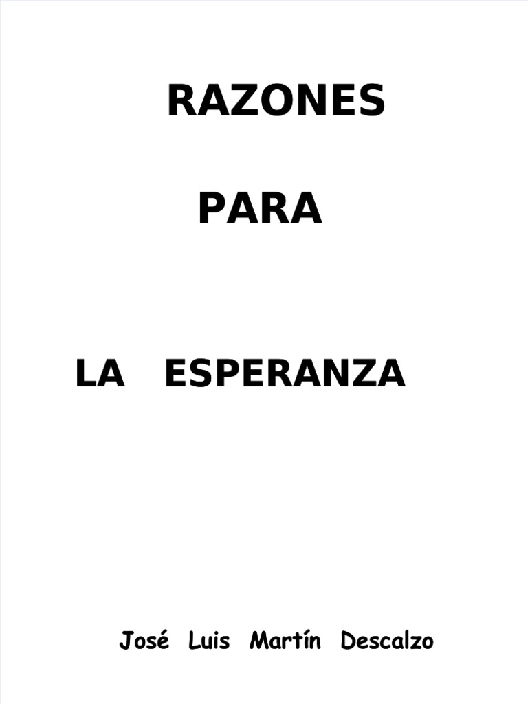 Razones-para-la-esperanza-martin-descalzo_compress | PDF | Verdad