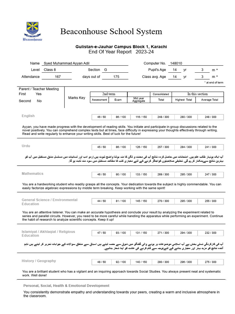 Beams Beaconhouse ... | PDF | Behavioural Sciences | Cognitive Science