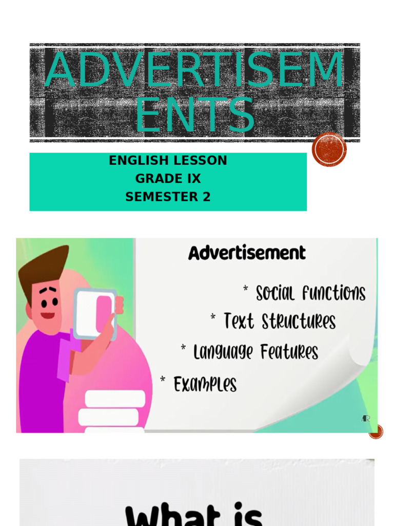 Advertisements (English) | PDF