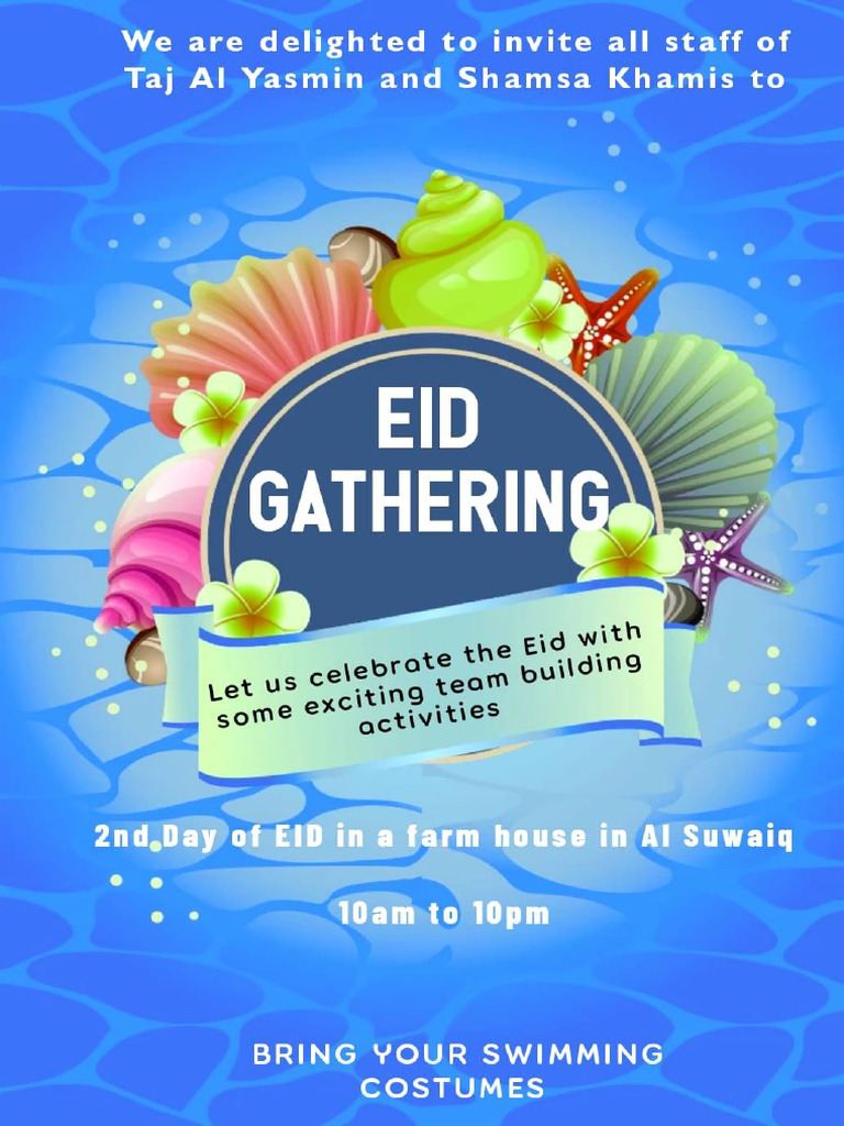 Eid Gathering Invitation | PDF