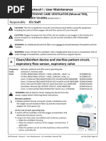 HAMILTON-T1 Ventilator Quick Guide | PDF | Breathing | Respiration
