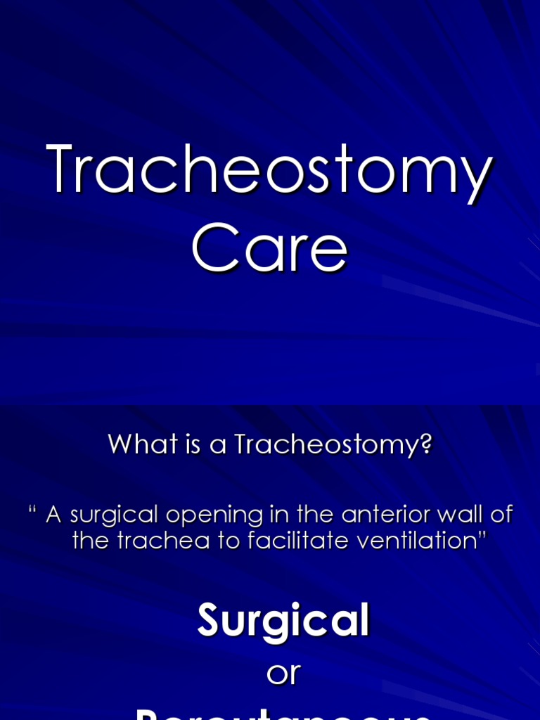 Tracheostomy Nov | PDF | Human Anatomy | Respiratory System