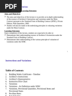 Architect's Instructions Explained | PDF | Architect | Business Law