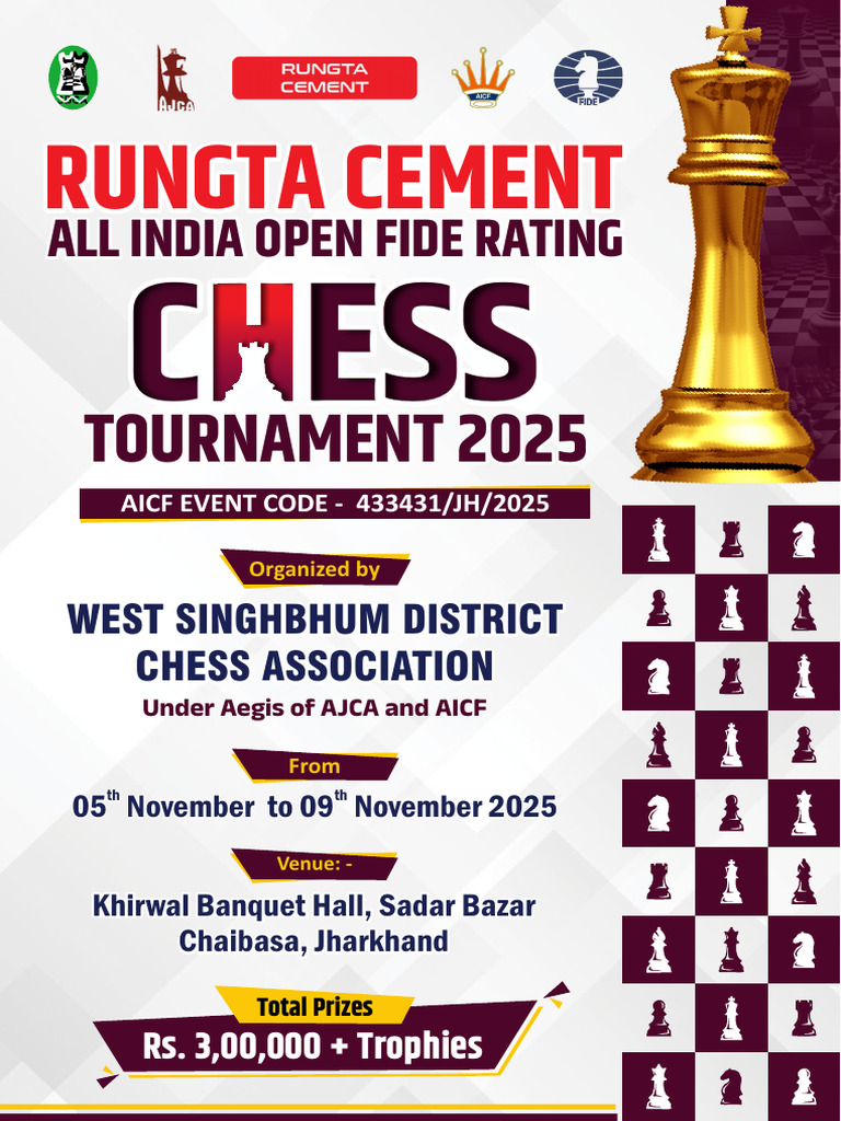 Rungta Cement Chess 2025 1 | PDF | Chess | Traditional Board Games
