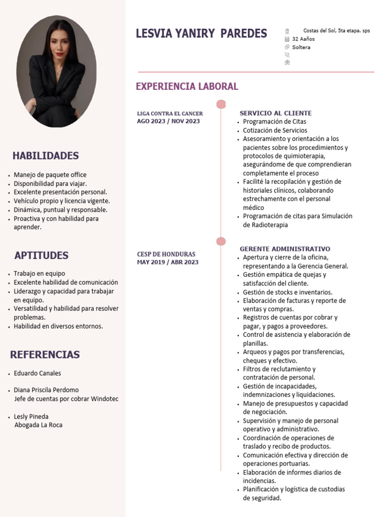 Lesvia Yaniry Paredes Lic Finanzas 24 Admon Facturacion Recepcion Sps ...