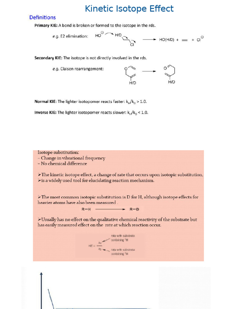 Kinetic Isotope Effects Explained | PDF | Reaction Rate | Chemical ...