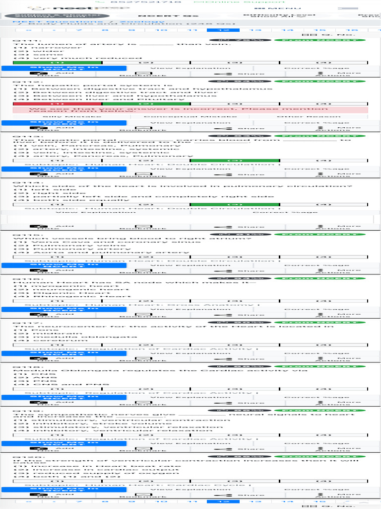 NEET Zoology Body Fluids and Circulation Questions Solved 2 | PDF ...