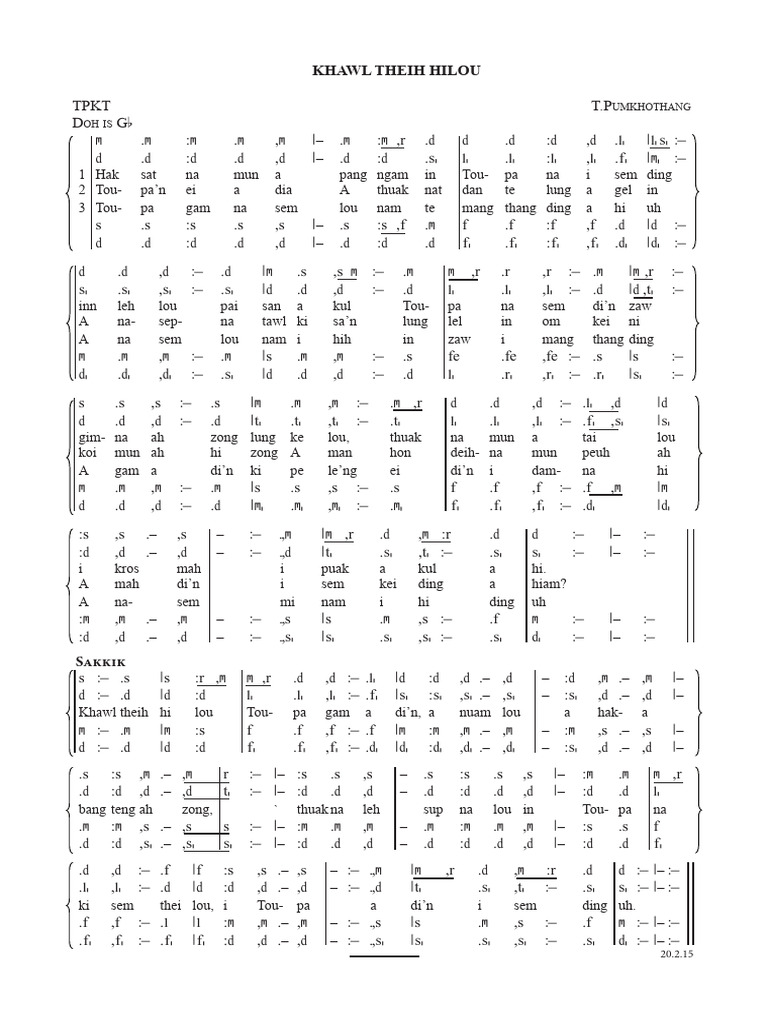 Khawl Theih Hilou | PDF