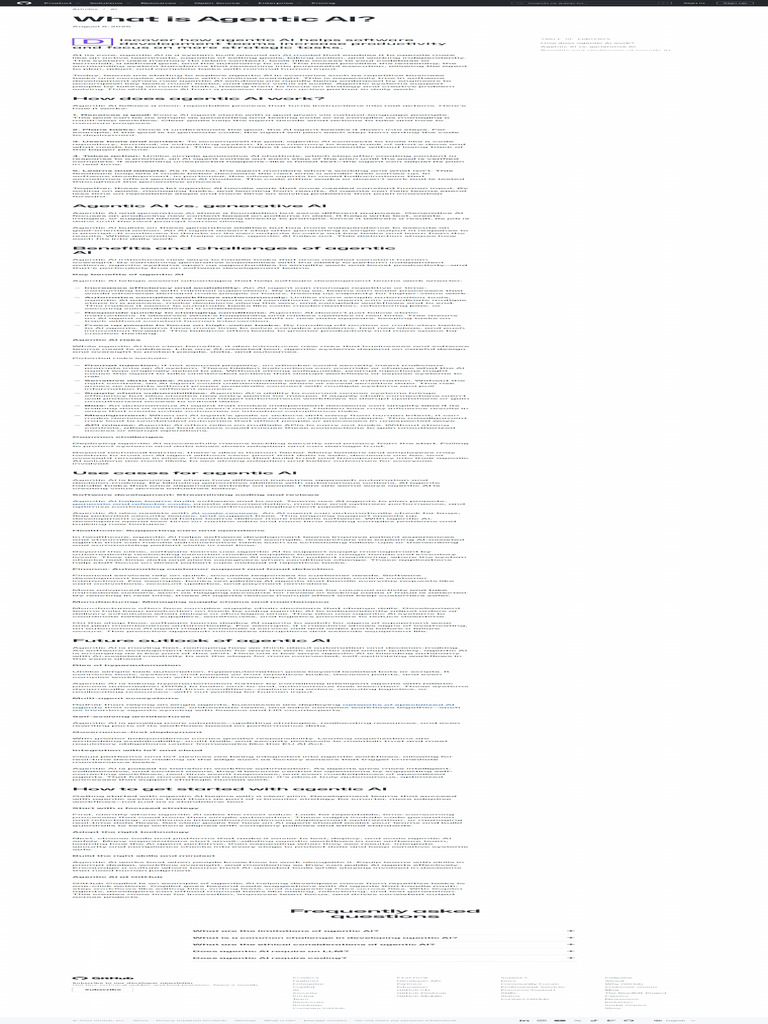 What Is Agentic AI | PDF