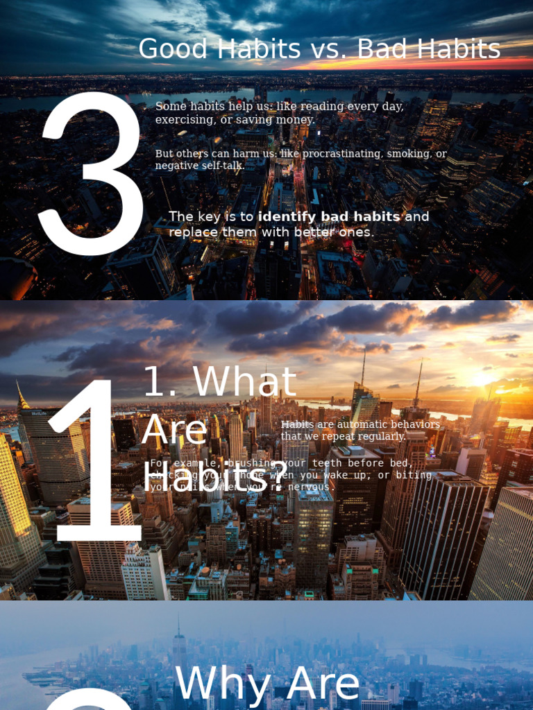 Good vs. Bad Habits Explained | PDF