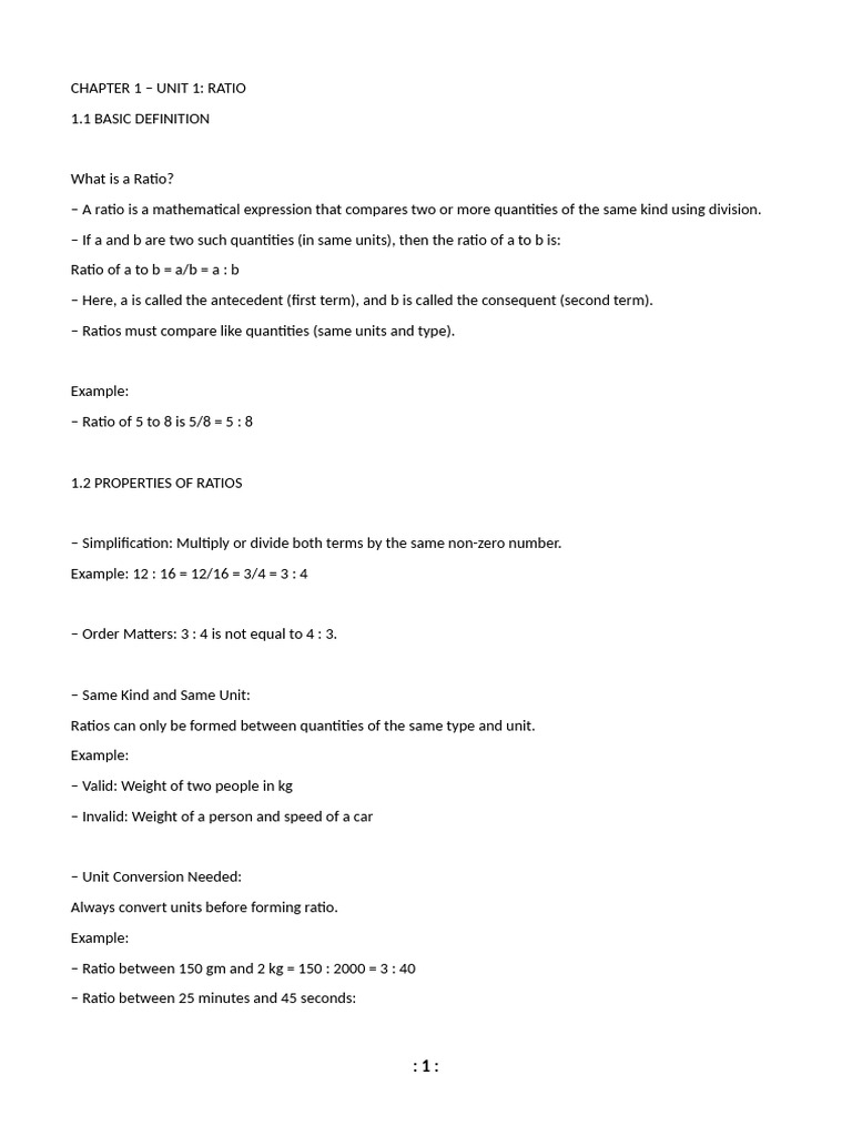 Ratio Concepts and Applications | PDF | Ratio | Probability Distribution